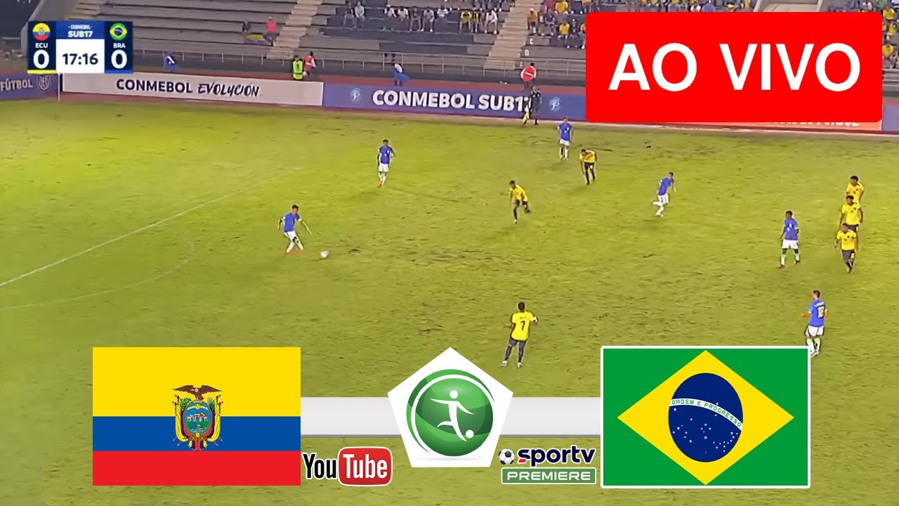 EQUADOR X BRASIL AO VIVO COM IMAGENS - JOGO DE HOJE - HEXAGONAL FINAL ...