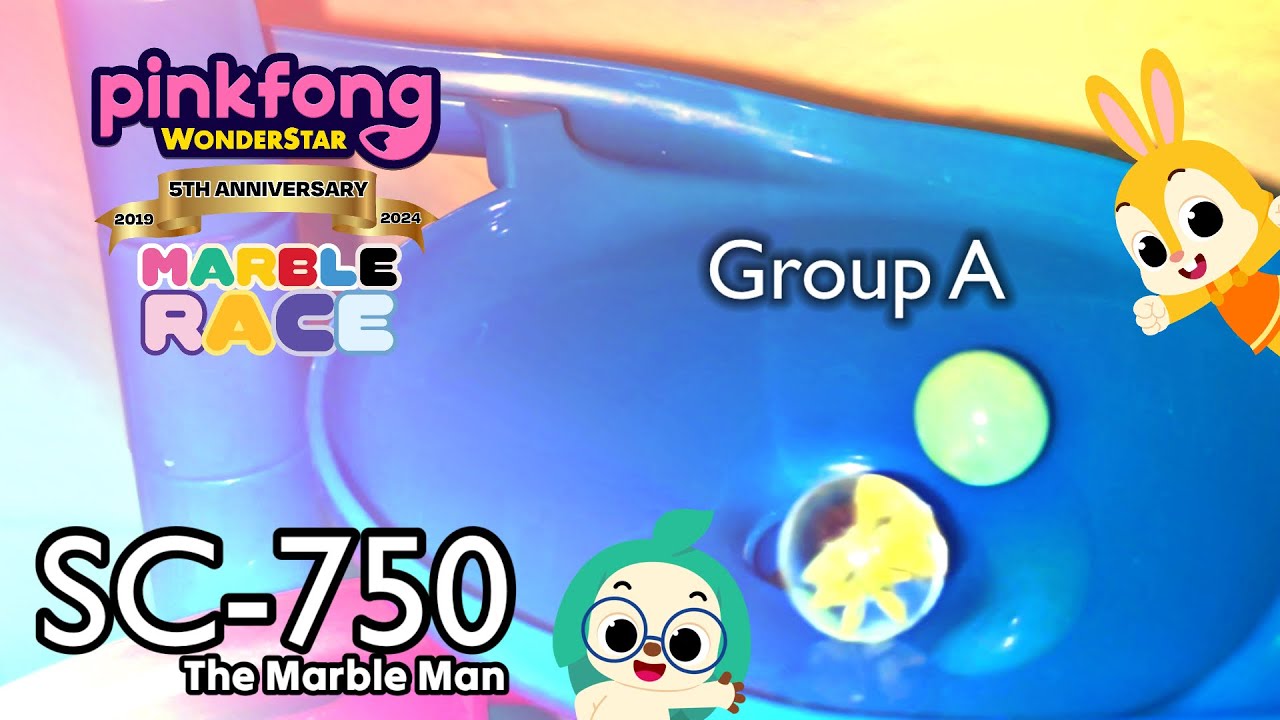 (NEW!) PINKFONG WONDERSTAR 5th Anniversary Marble Race! • Group A ...