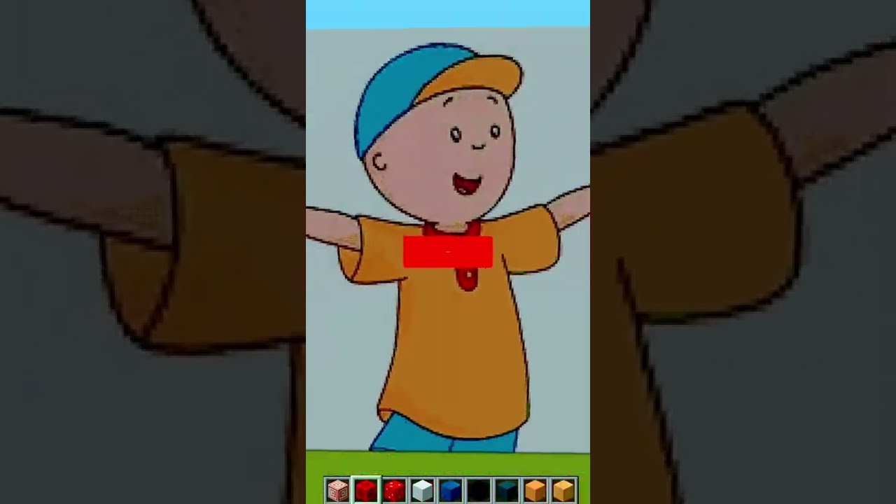 Minecraft Caillou Pixel art #shorts - YouTube