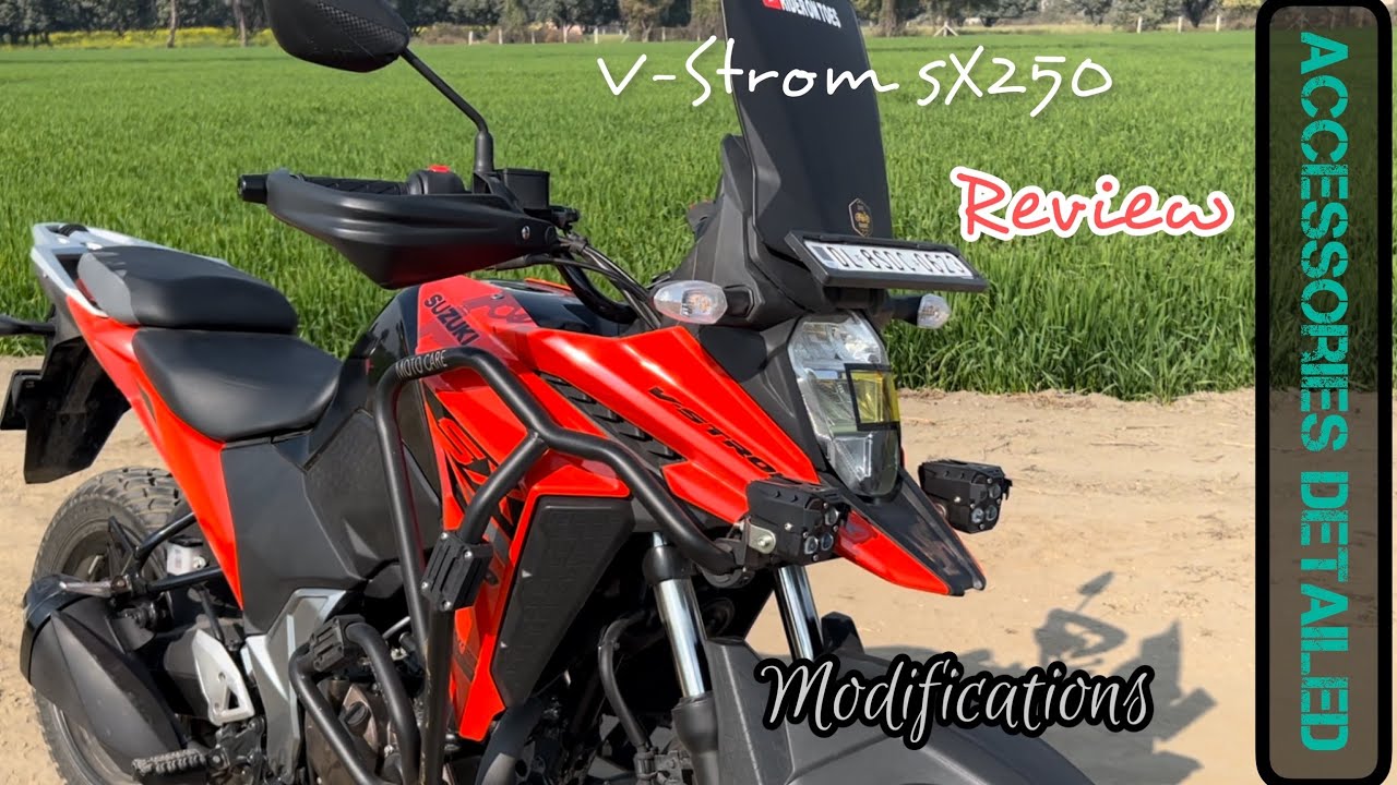 Suzuki V-strom Sx250| Modifications | Accessories Reviews| 2000kms ...