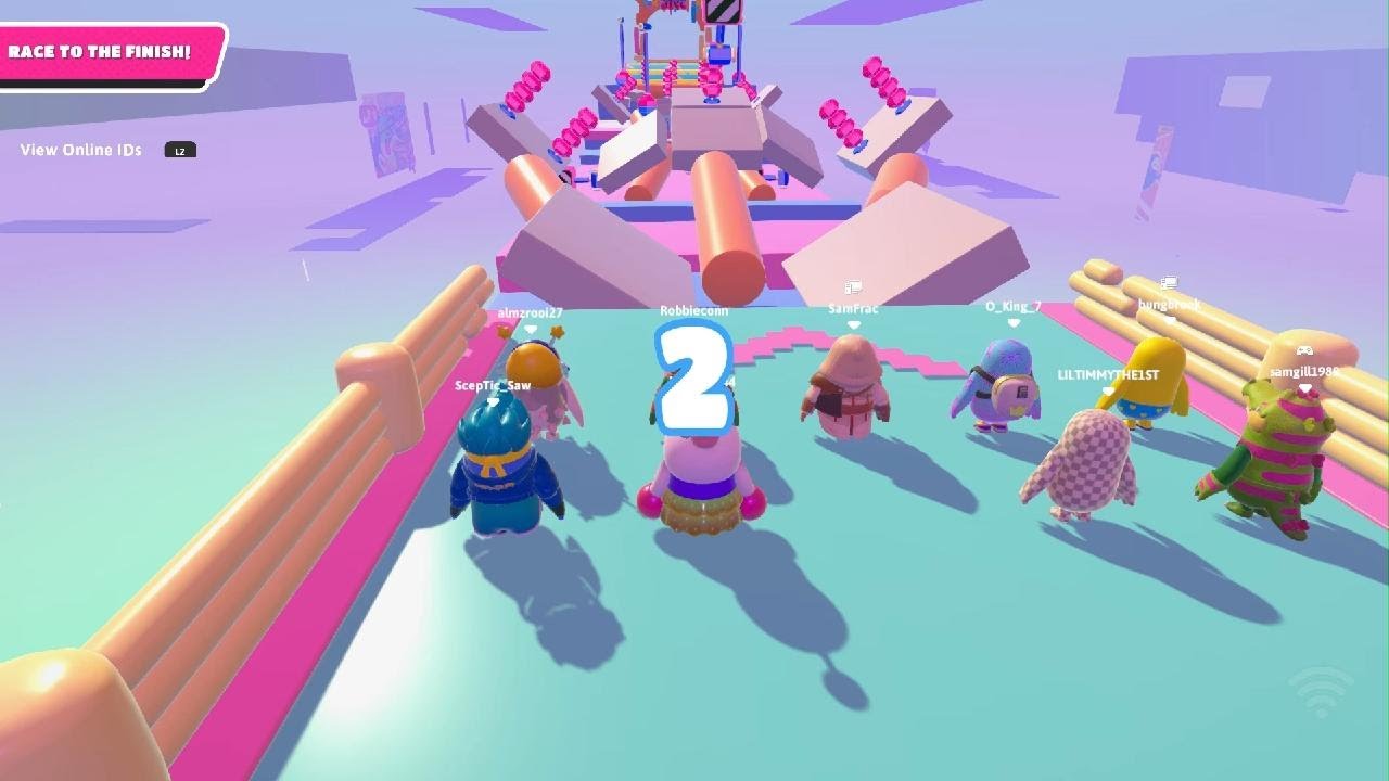 Fall Guys Parkour Panic Bean Chokes - YouTube