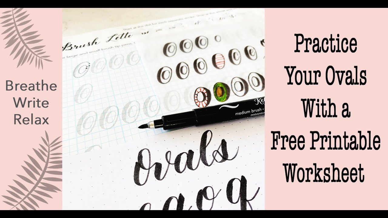 Practice Your Ovals With a Free Printable - YouTube