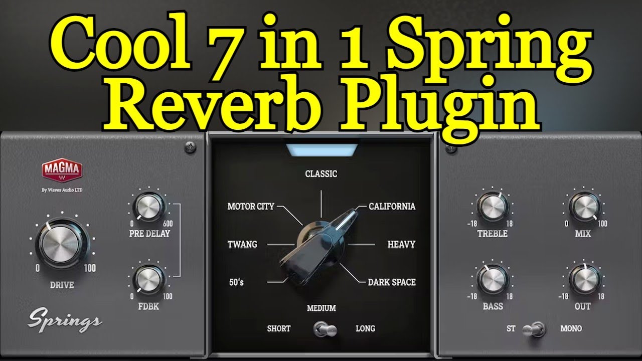 Cool 7 in 1 Spring Reverb VST Plugin - Waves Magma Springs (Review ...