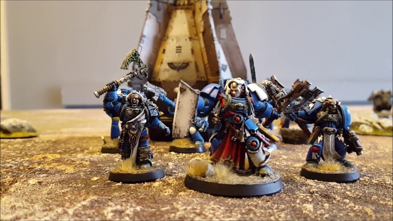 Warhammer 40,000 battle report: Astral Claws vs Space Marines - YouTube