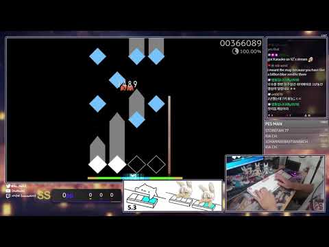 [OSU!MANIA] ★6.4 xi - Blue Zenith [4K] #0000FF 99.94% Global rank 23!! 489 PP Play POGGGGG!