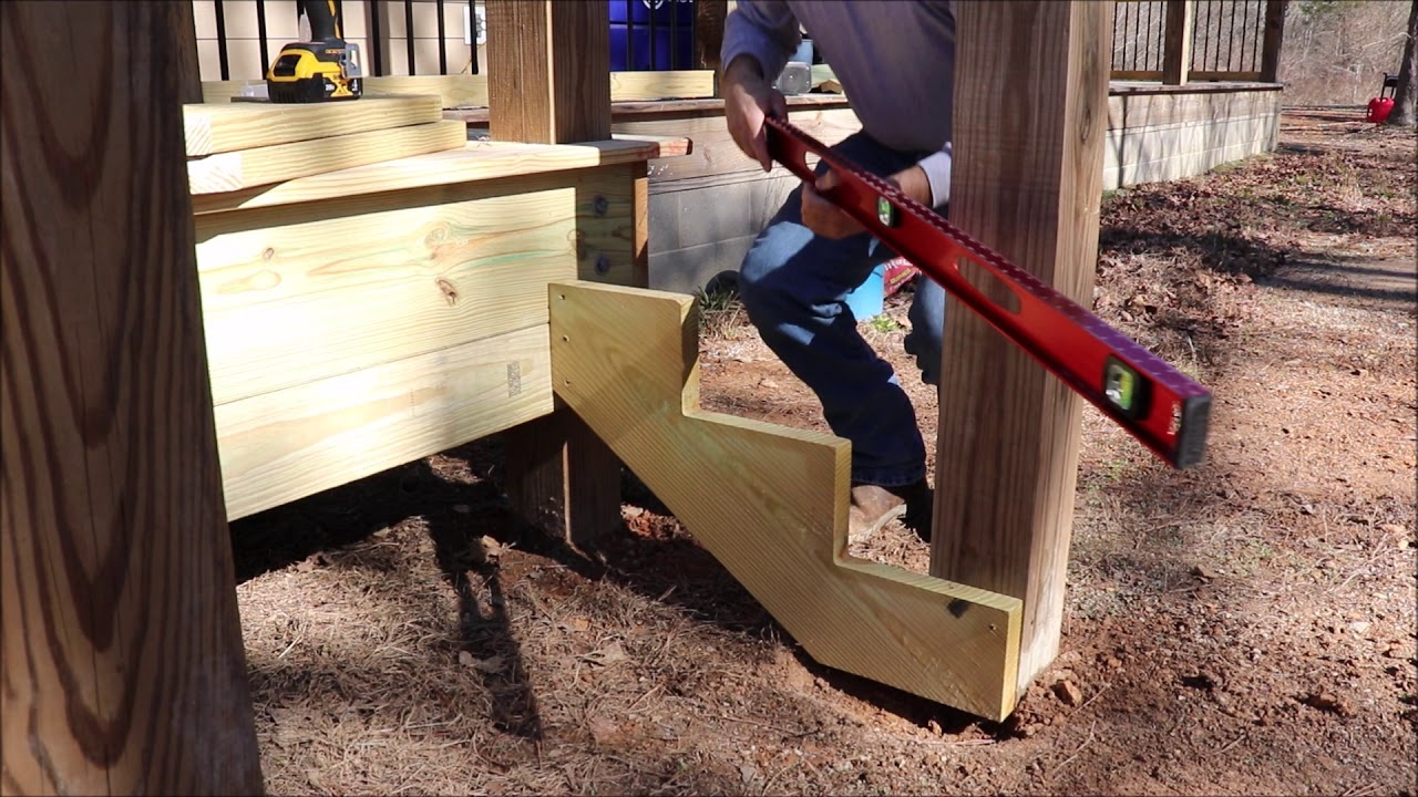 Building My Own Home: Episode 131 - Building the Back Steps - YouTube