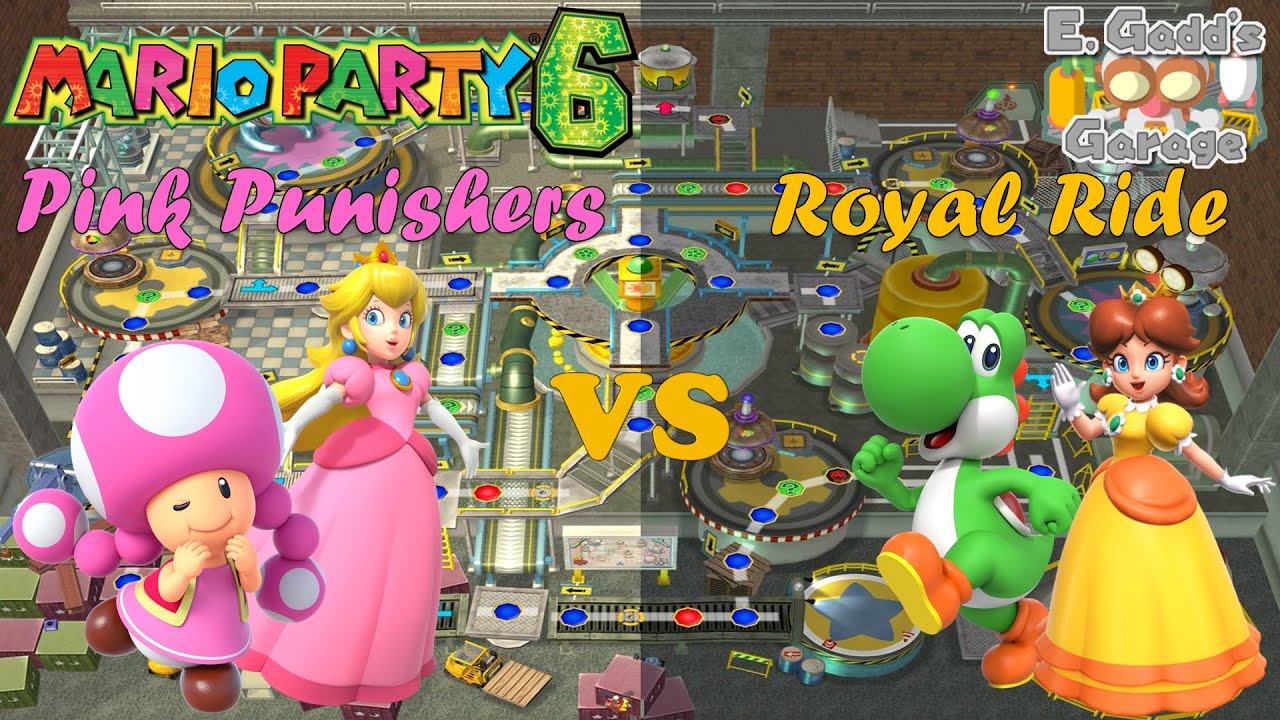 Mario Party 6 - Toadette & Peach vs Daisy & Yoshi - E Gadd's Garage ...