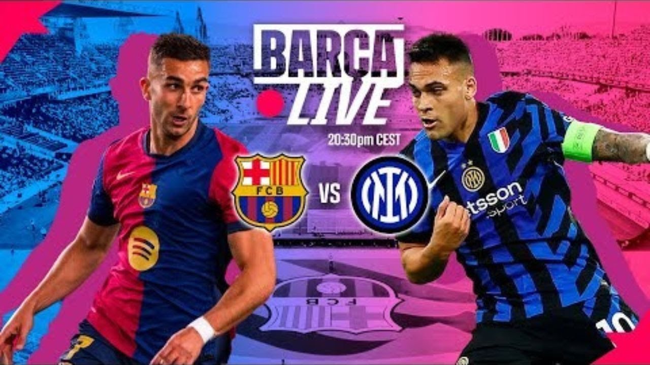 ⚽ How to Watch Live Football Match | Barcelona vs Inter | Free on ...