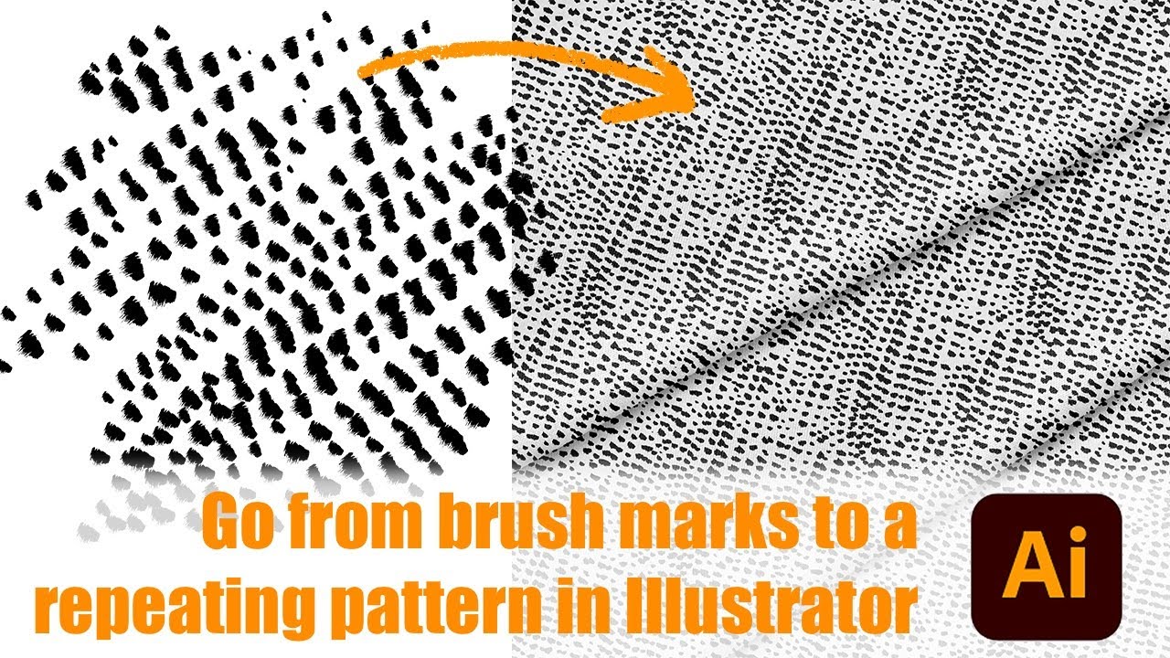 Go from simple brush marks to a seamless repeat pattern in Adobe ...