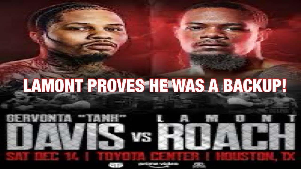 REACTION! LAMONT ROACH PROVES HE WAS BACKUP OPTION FOR GERVONTA DAVIS IN RECENT INTERVIEW! - YouTube