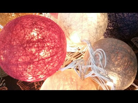 DIY String LED Twinkle Light Thread Ball DIY Fairy Lights Party Decor ...