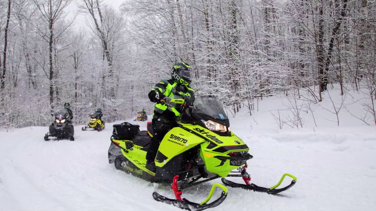 Muskoka Ontario Snowmobiling HD 1080p - YouTube