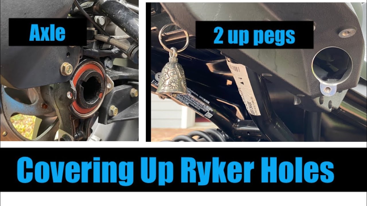 How to Cover Up Passenger Peg Holes and How to Put on Can-Am Ryker Hub ...