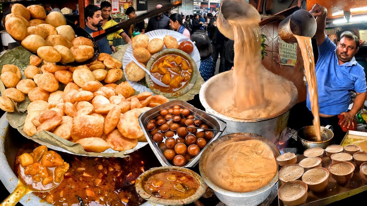 Mullic Bazar Hotspot Arun Tea Stall Street Food | Khasta KACHORI Aloo ...