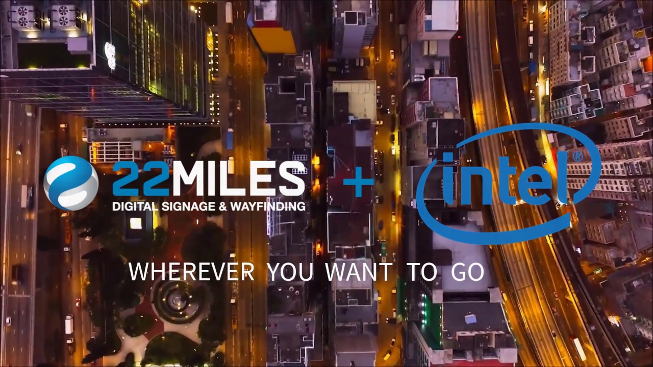 22MILES Interactive Wayfinding & INTEL Solutions - YouTube