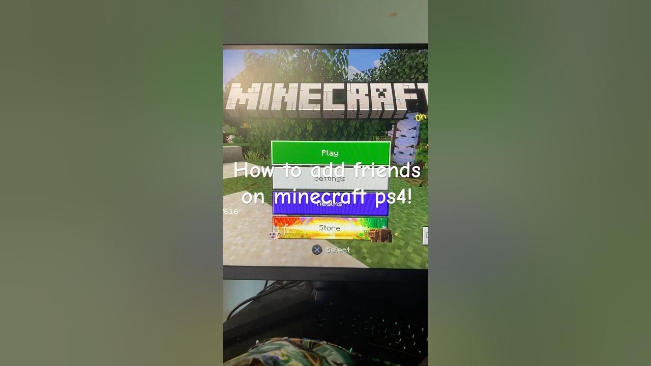 How to add friends on minecraft! PS4 - YouTube