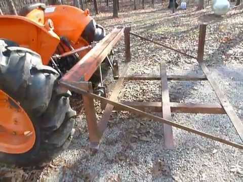 3 point hitch wood hauling box for tractor. - YouTube