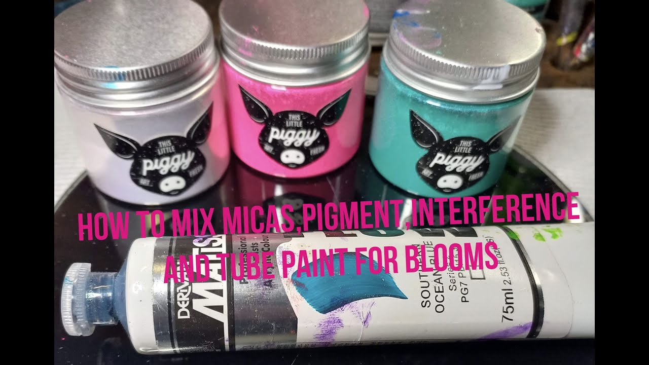#92 How to mix pigment, mica, interference & tube paint without loosing ...