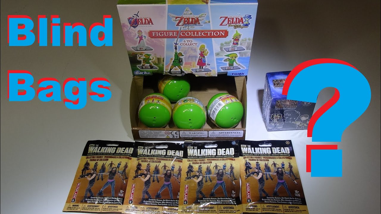 HUGE Blind bag Blind box opening, Zelda, Sci-fi, walking dead and more ...