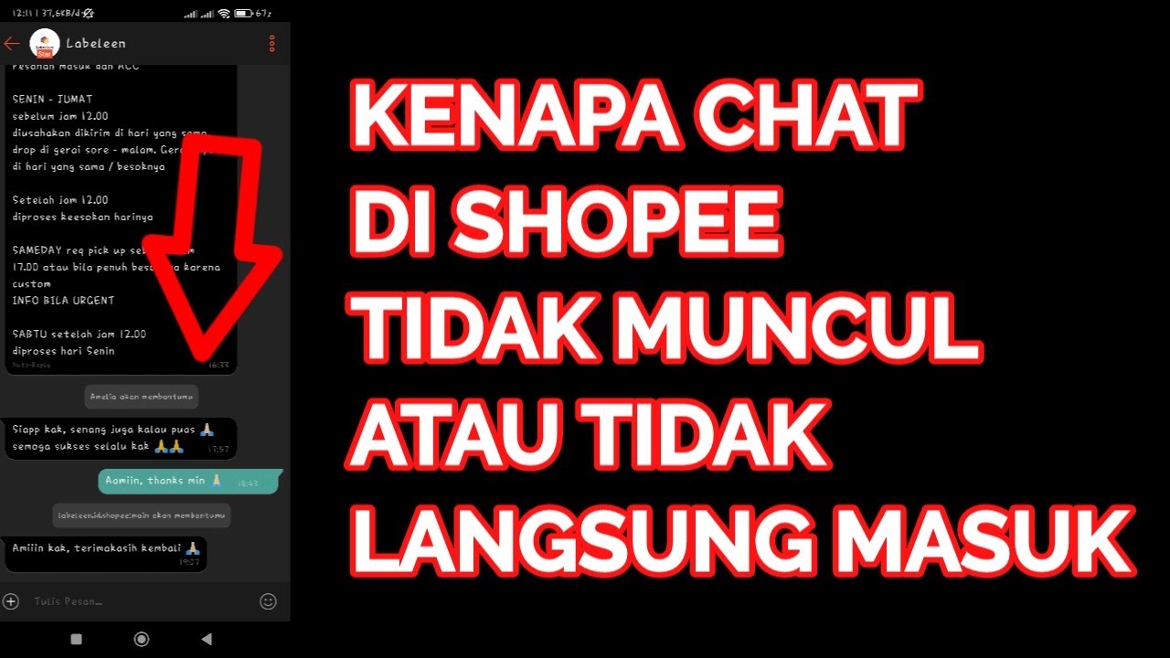 Kenapa Chat di Shopee Tidak Muncul | Ini Cara Mengatasinya! - YouTube