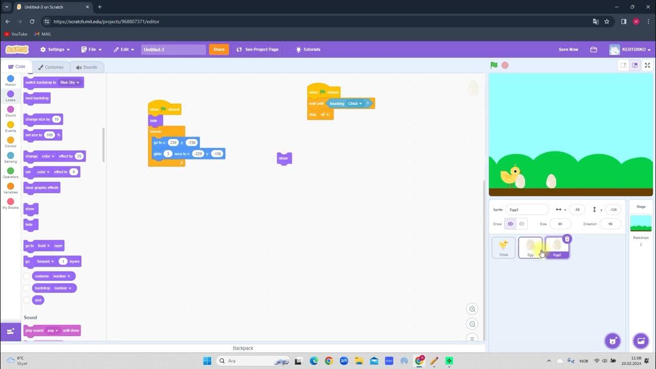 How to make a Jumping game in Scratch (TUTORIAL) #scratch #forbeginners ...