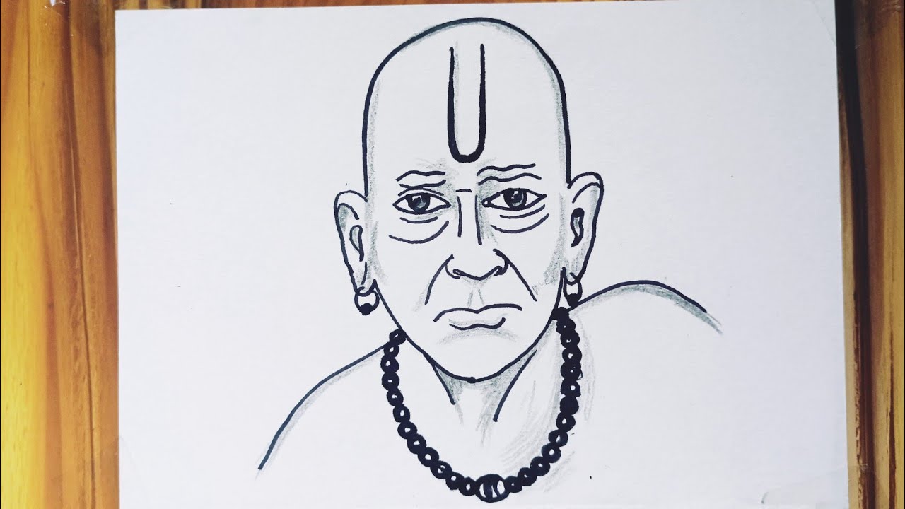 Shree Swami Samarth Maharaj Drawing Easy Step By Step || Akkalkot ...