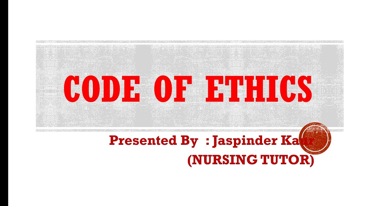Why a Code of Ethics is Important (and How to Implement One) - YouTube