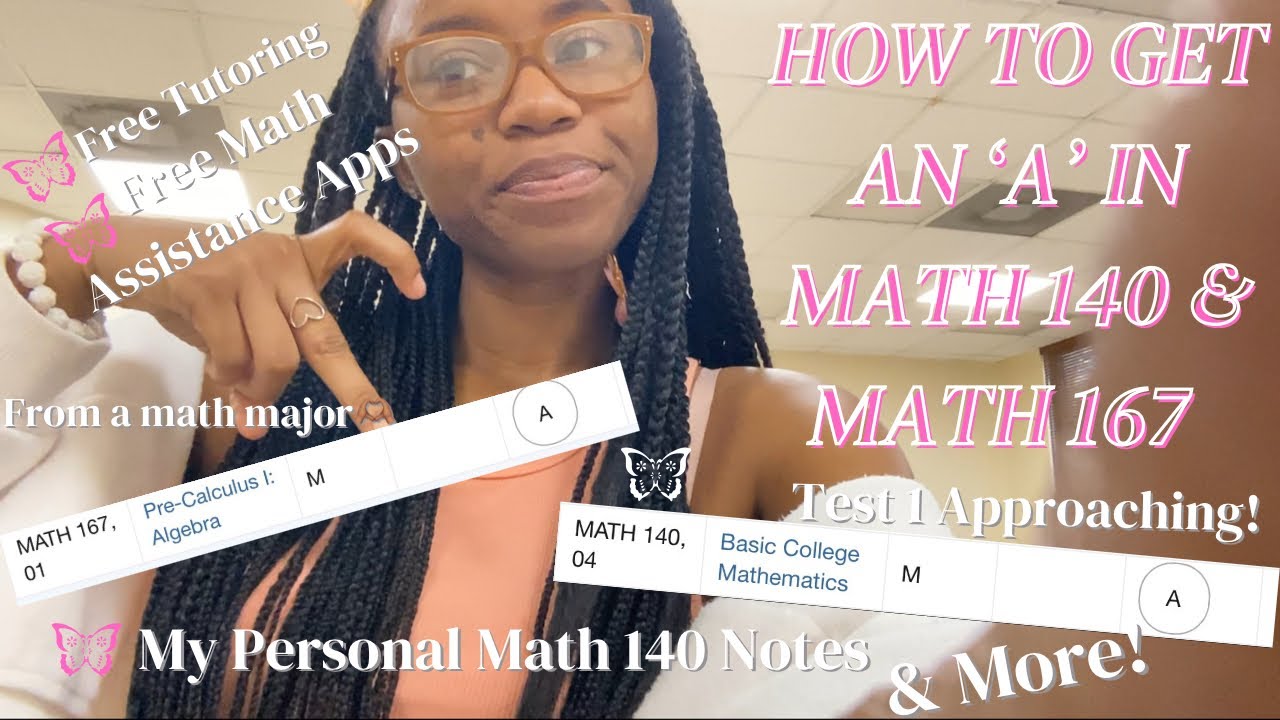How to get an A in Math 140 and Math 167 | University of The Bahamas ...