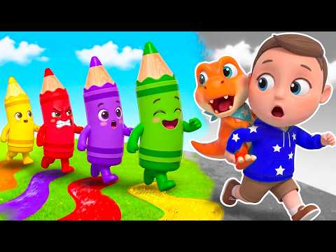 Magic Black Crayon! Let's Learn Colors | What Color is this? | Bima Nursery Rhymes