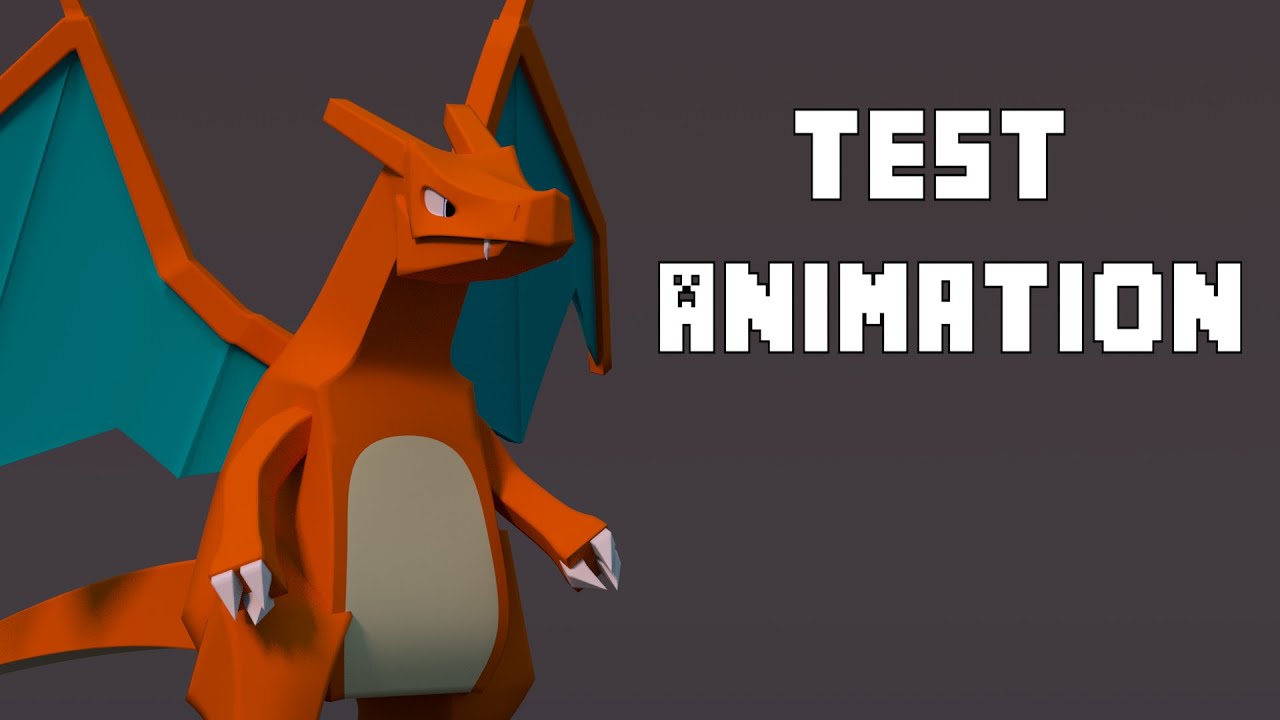 Charizard Minecraft Rig Test - Pixelmon/Pokemon Animation - YouTube