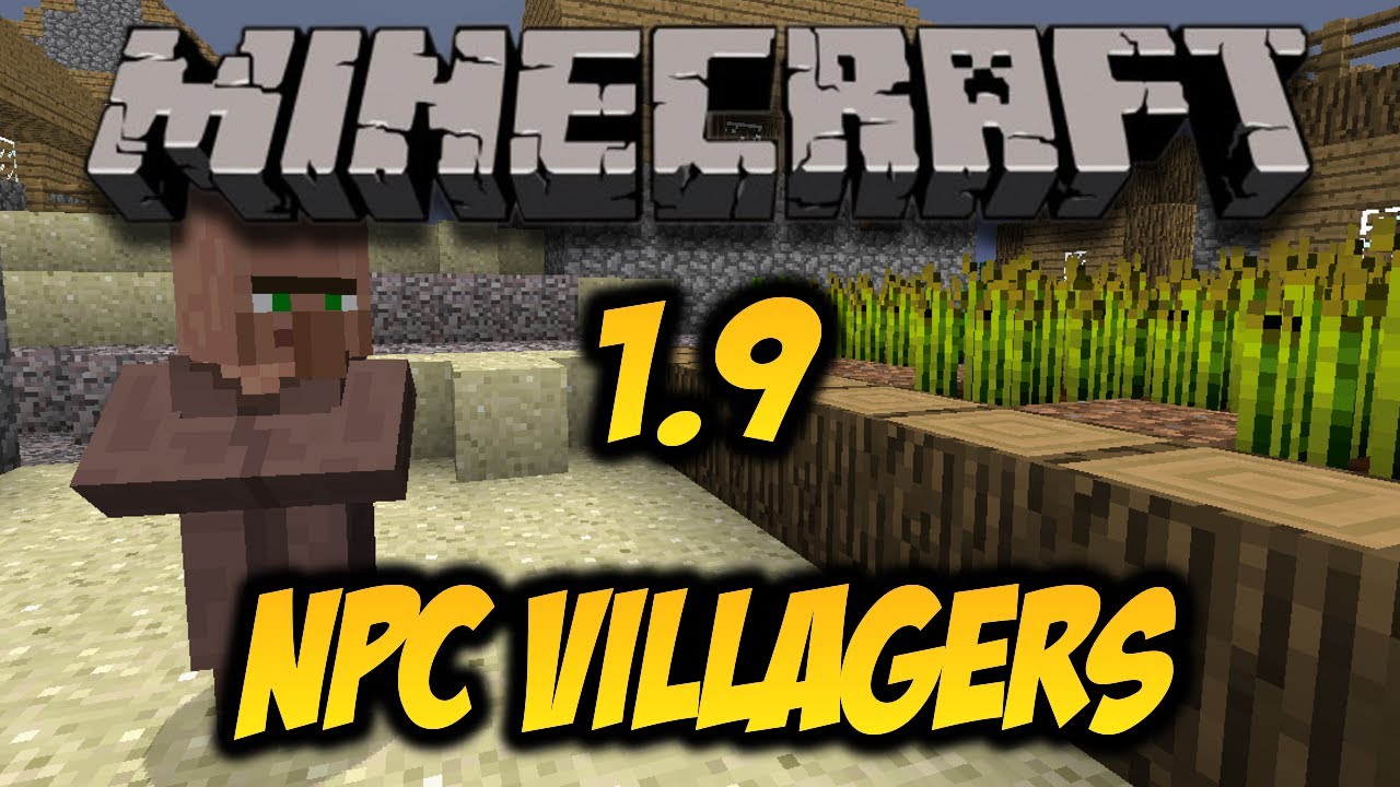 Minecraft 1.9 - NPC Villagers (HD) - YouTube