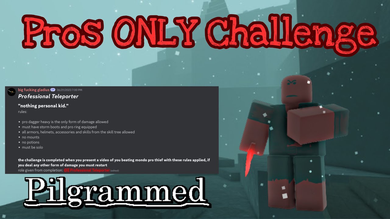 Pros ONLY Challenge | Pilgrammed - YouTube