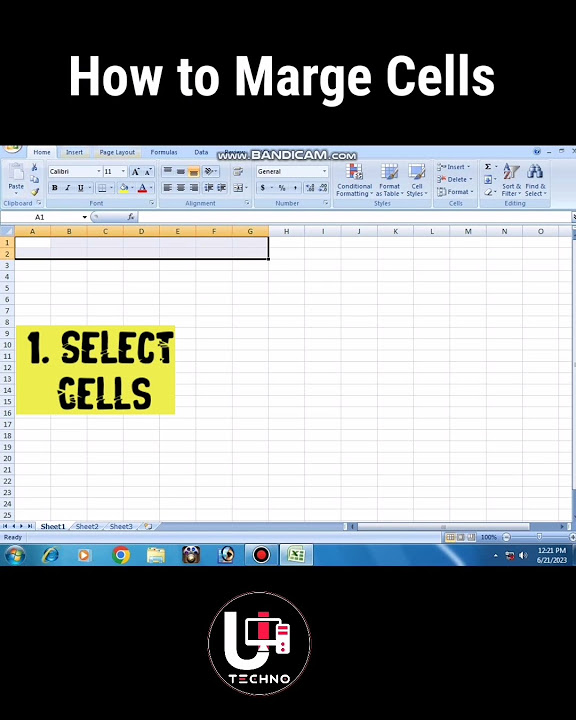 How to Merge Cells in MS Excel | MS Excel Tutorials - YouTube