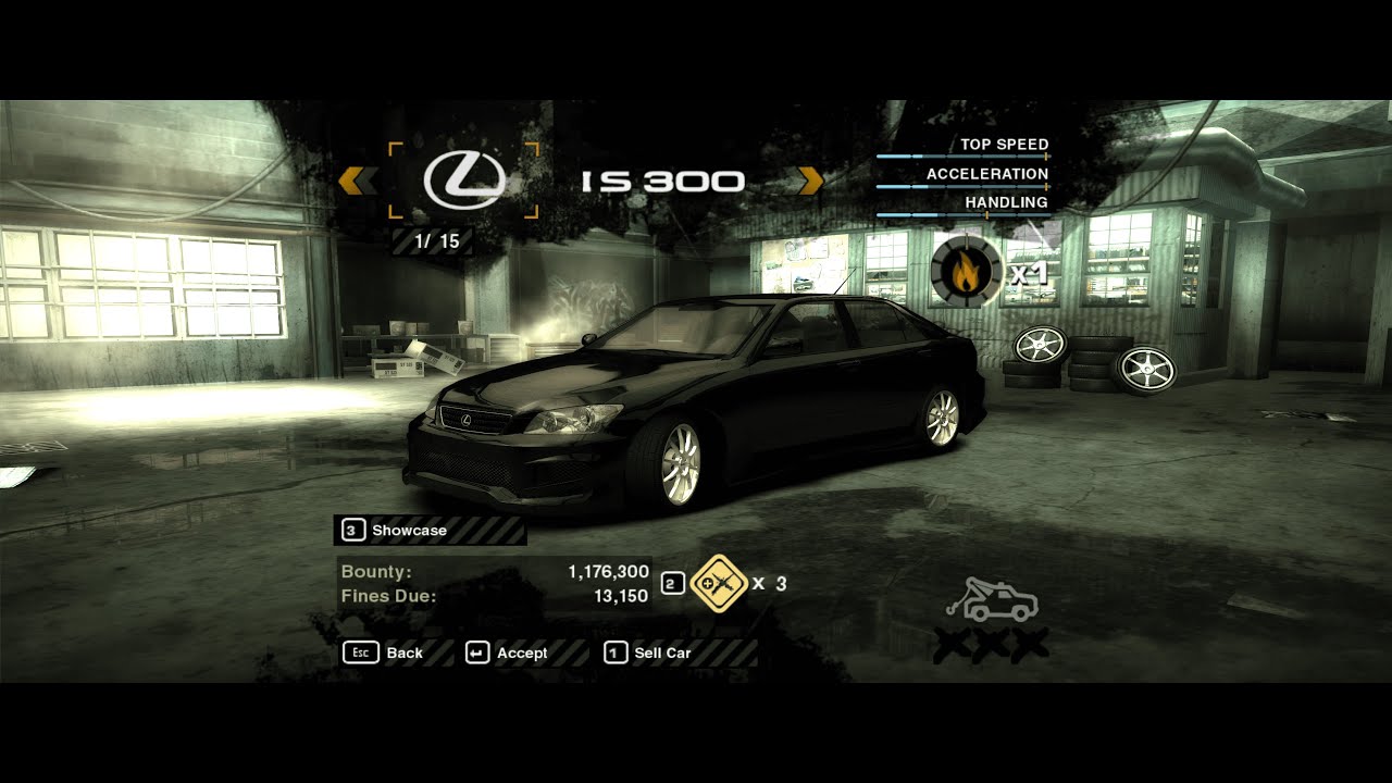 NFS MOST WANTED - LEXUS IS 300 stage 1 vs RAZOR FINAL! FULL VIDEO - YouTube