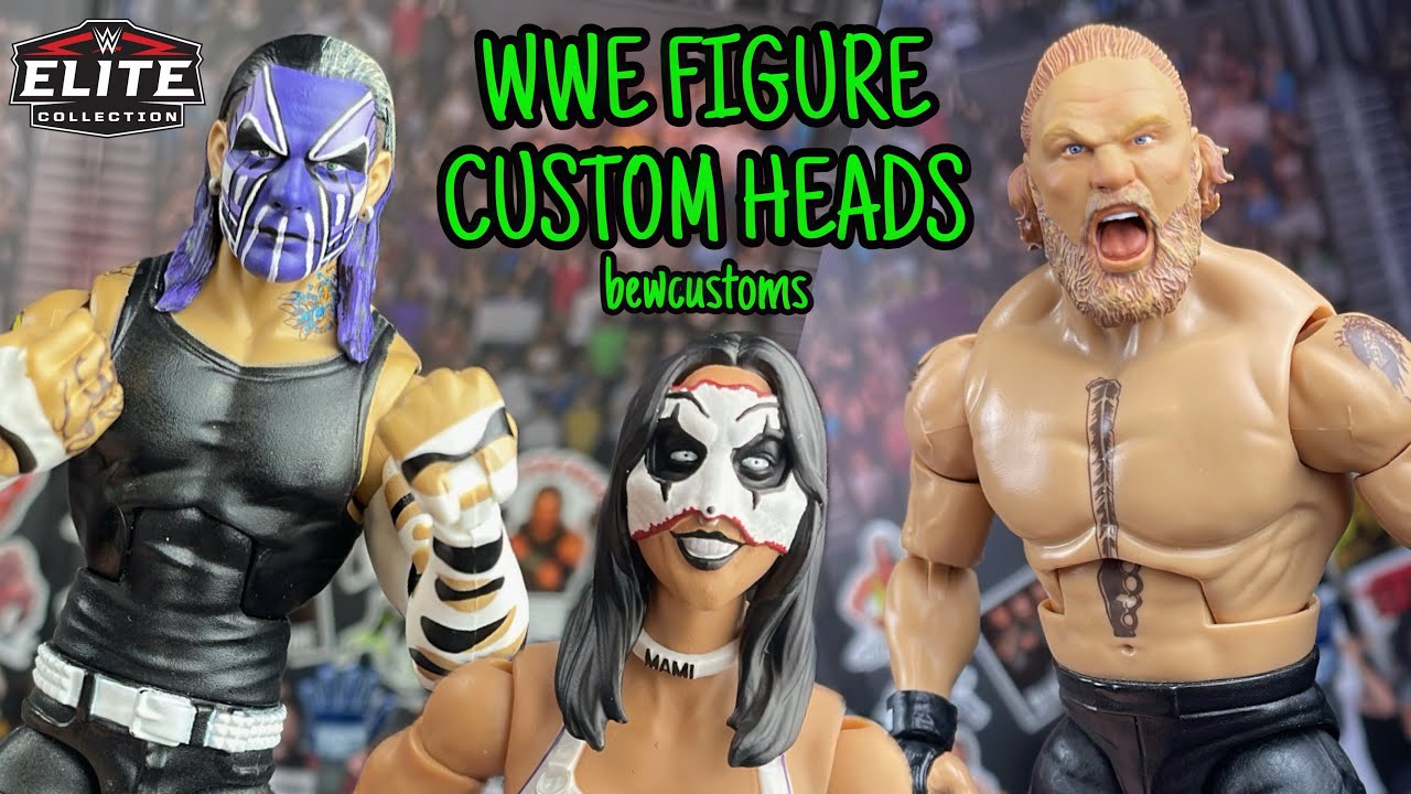 WWE FIGURE CUSTOM HEADS!! - YouTube