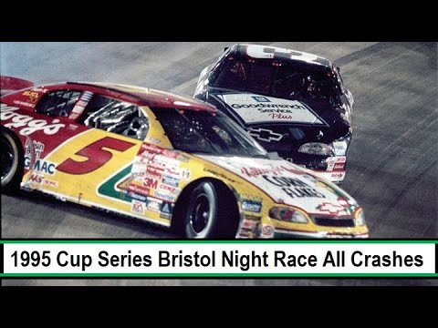 All NASCAR Crashes from the 1995 Goody's 500 - YouTube