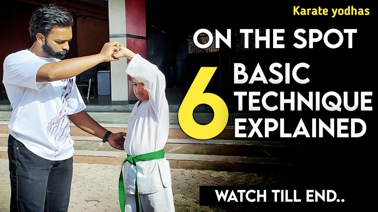 On The spot 6 Basic Techniques🔥🔱🥋#karate #fitness #shorts #subscribe # ...