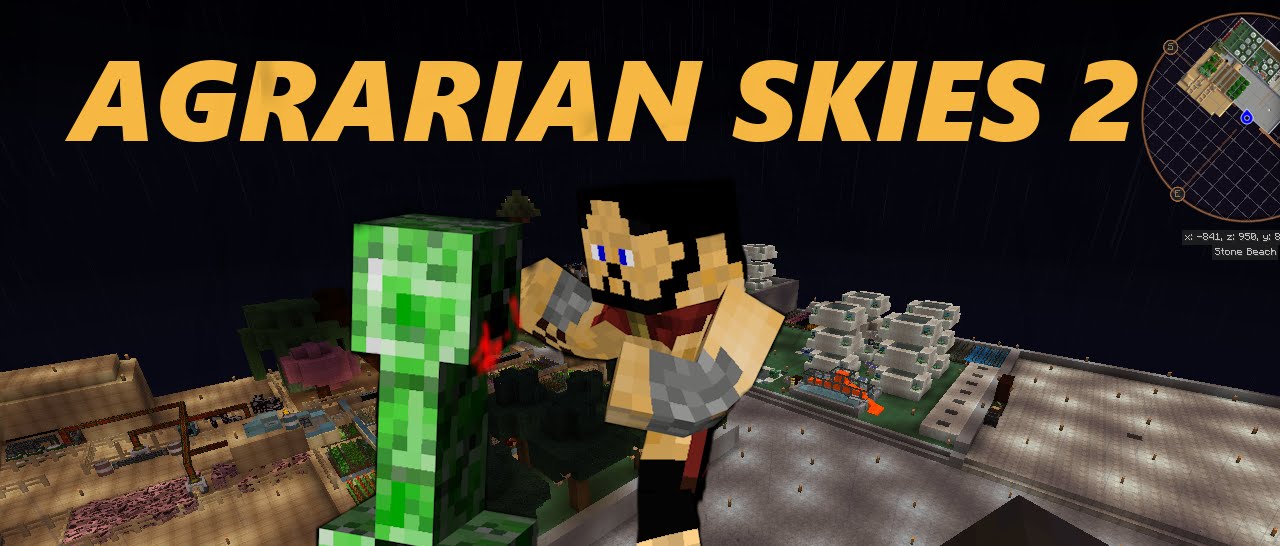 MINECRAFT AGRARIAN SKIES 2 #65 GENDUSTRY GENETIC SEMPLER PRINTER ...