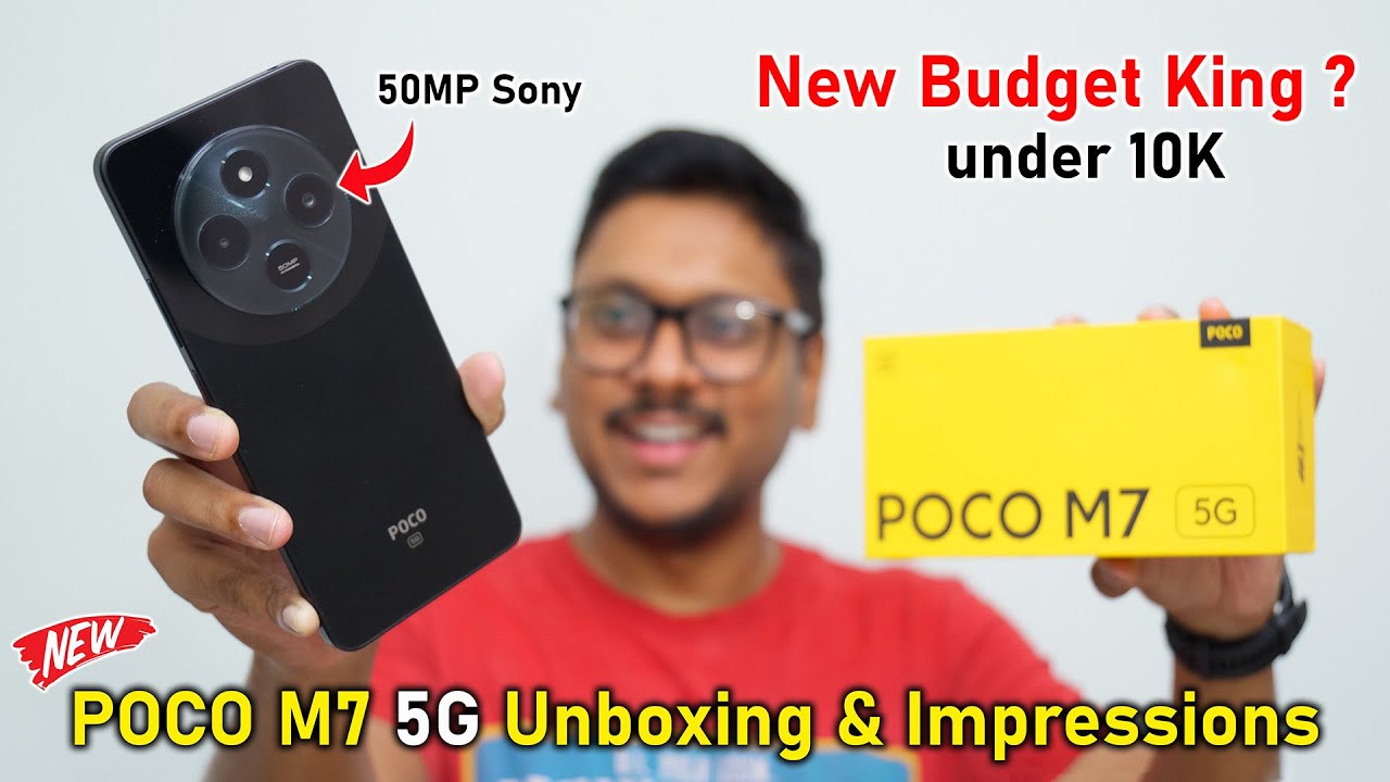 Fastest 5G Phone under 10K..? Poco M7 5G Unboxing & Quick Review🔥 - YouTube