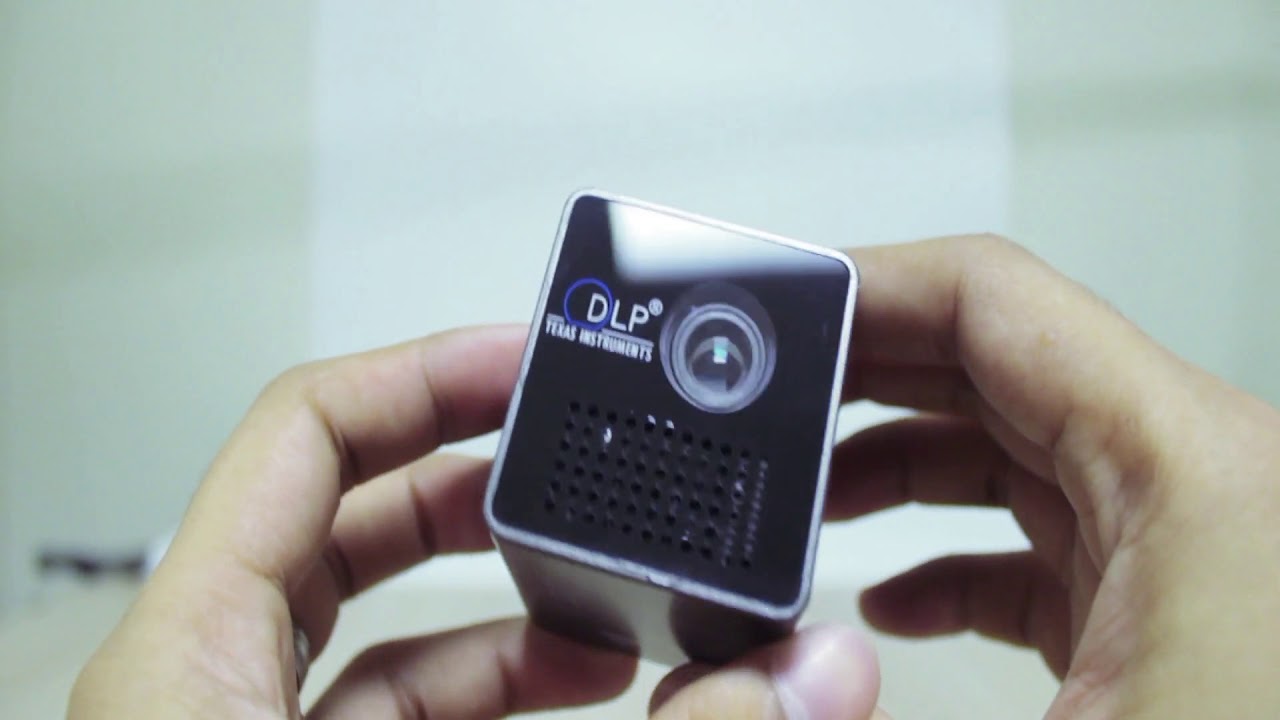 REVIEW DLP P1+ Simplified Micro Portable Projector Unboxing ...