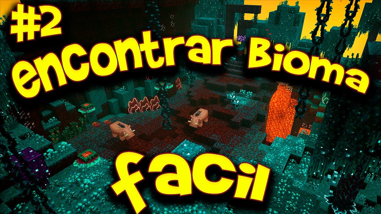 como ENCONTRAR el bioma del NETHER Bosque deformado(warped forest) de ...