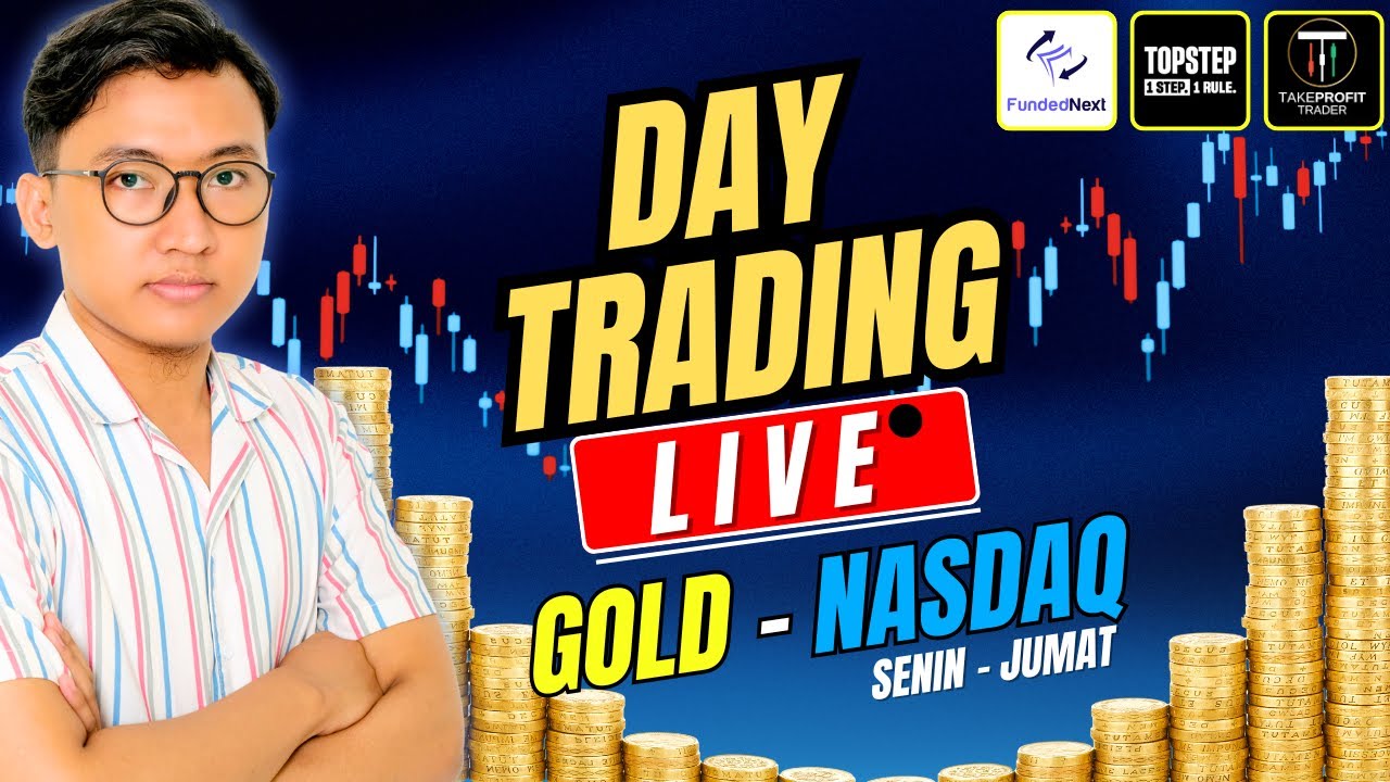 LIVE Trading Nasdaq & Gold Futures | Senin, 08 September, 2025 | Prop ...