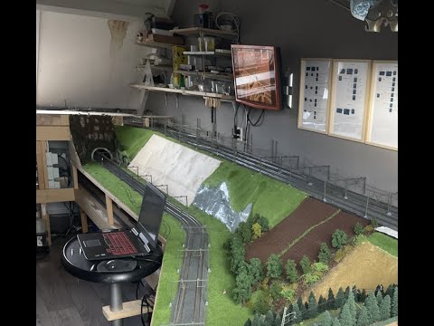 Mijn modelspoorbaan na 2 jaar bouwen - YouTube