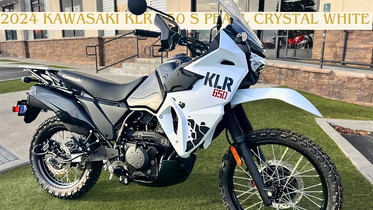 2024 Kawasaki KLR 650 S: Reliable Dual-Sport Bike | Pearl Crystal White ...
