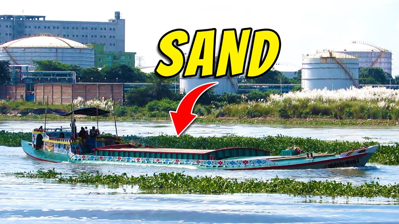 Sand Carrying Motor Boat ARAFAT SALMAN In Pangaon Port | Bulkhead Boat ...
