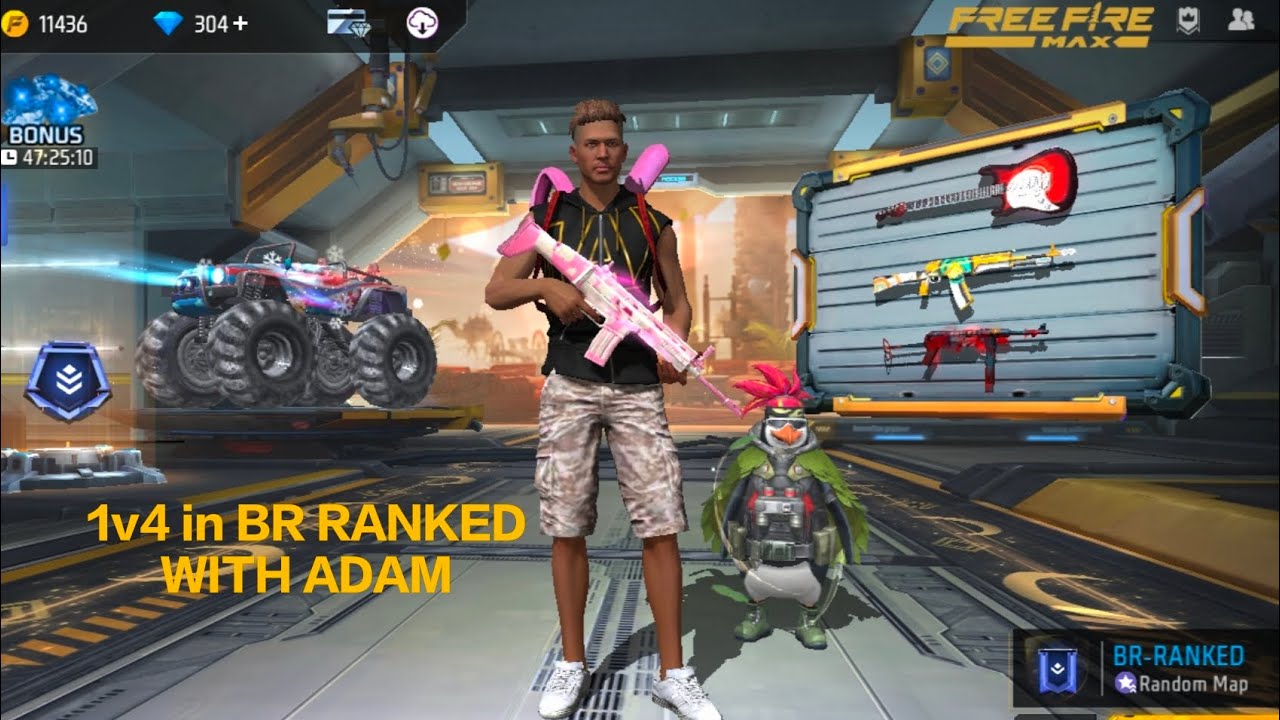 1v4 Gameplay In Ranked Match In Ff Br ( 100 subs special video ) - YouTube