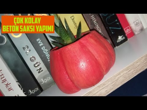 KALIPSIZ, ALTI DELİKLİ (MATKAPSIZ), EVDEKİ MALZEMELERLE SUKULENTLERE UYGUN BAL KABAĞI SAKSI YAPIMI