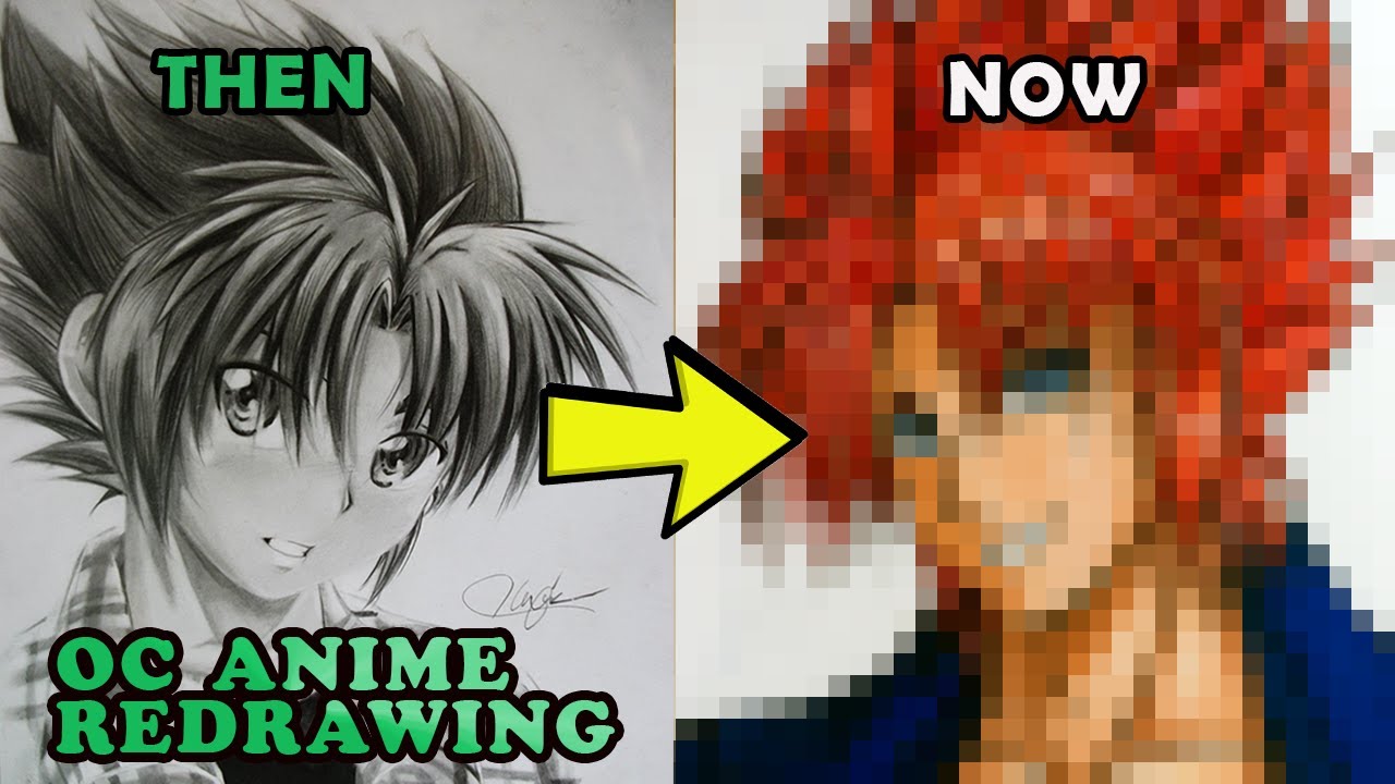 Redrawing my Old Drawing Anime | Artlex Draw - YouTube