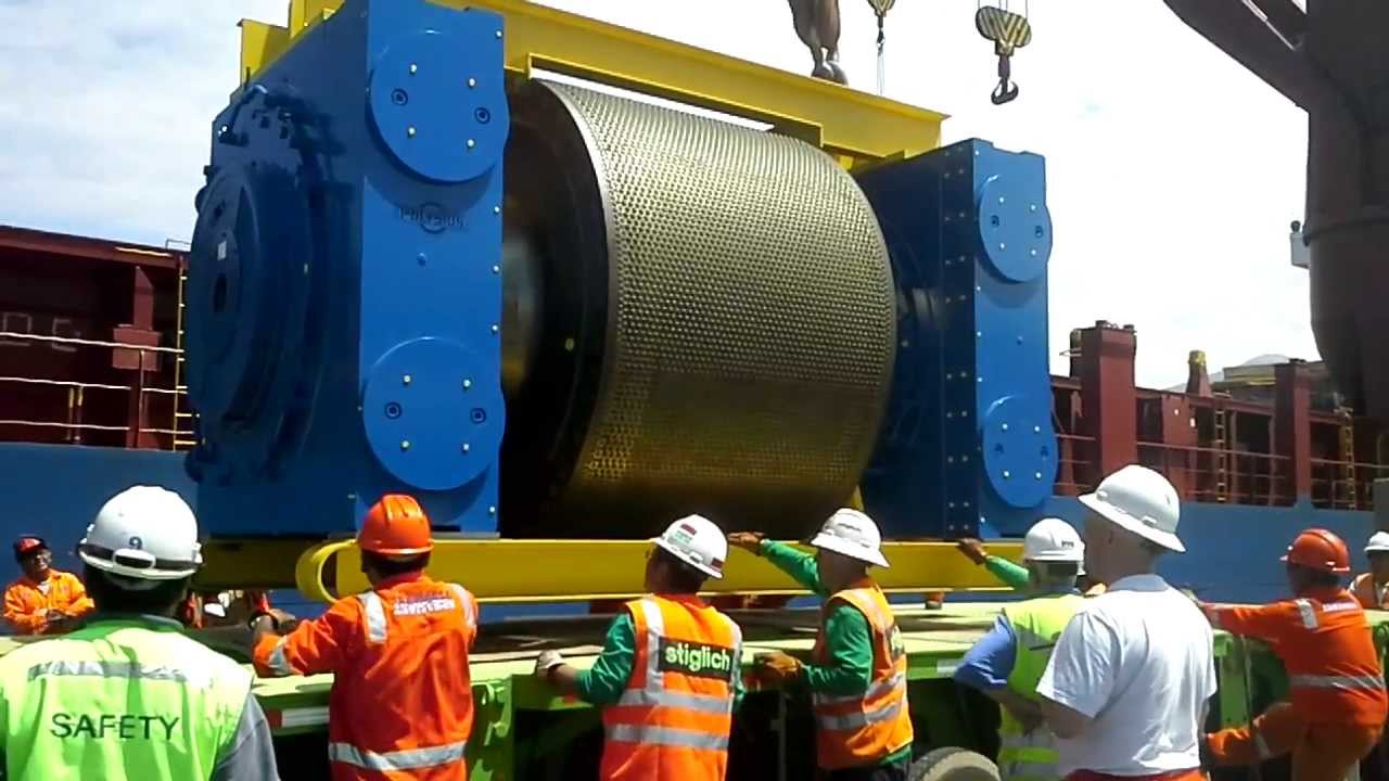 Descarga de un rodillo de HPGR - YouTube