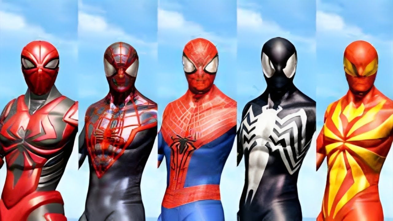 | THE AMAZING SPIDERMAN 2 | ALL SUITS SHOWCASE | GAMEPLAY | - YouTube